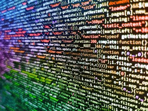 Laptop Screen Show Abstract Computer Programming Code Script Coding