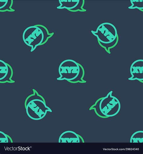 Line Xyz Coordinate System Icon Isolated Seamless Vector Image