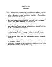 HF Case Study Just Questions Docx Module Case Study Heart Failure Please Refer To The