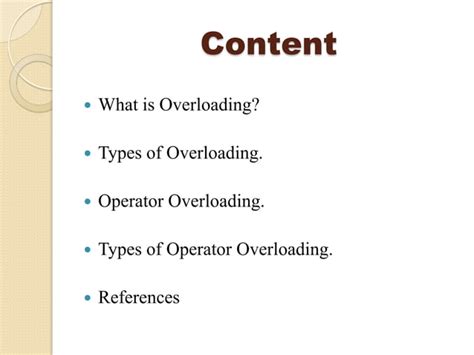 Presentation On Overloading Pptx Programming Languages Computing