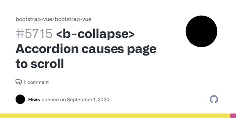 Accordion Causes Page To Scroll Issue 5715 Bootstrap Vue Bootstrap