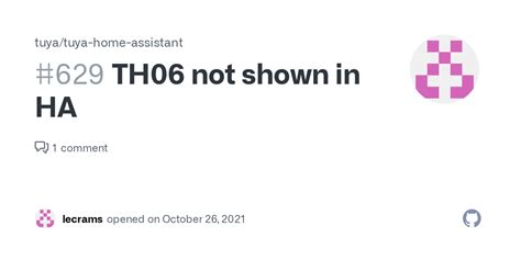 Th06 Not Shown In Ha · Issue 629 · Tuyatuya Home Assistant · Github