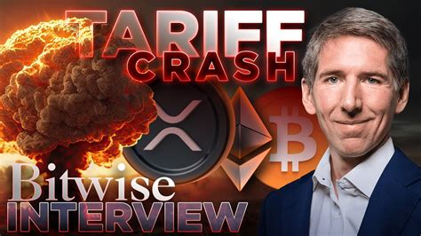 tariff crypto crash over🔥bitwise interview w matt hougan🔥 youtube music