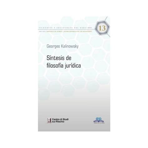 Síntesis De Filosofía Jurídica Georges Kalinowski