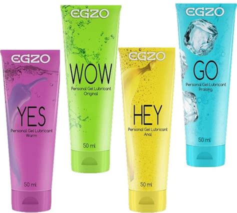 Zestaw Egzo Yes 50 Ml Lubricant Egzo Hey 50 Ml Lubricant Egzo Go 50