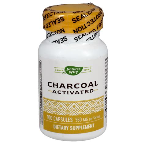Buy Activated Charcoal 100 Capsules Supplement Online Spectrum