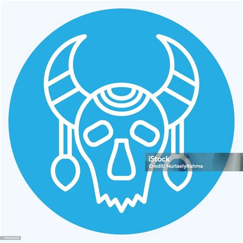 아이콘 해골 암소 원주민 상징과 관련이 있습니다 파란 눈 스타일 심플한 디자인 편집 가능 간단한 일러스트레이션 0명에 대한 스톡 벡터 아트 및 기타 이미지 Istock