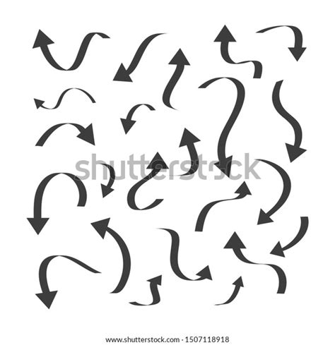 Arrow Icon Big Set Vector Flat Stock Vector Royalty Free 1507118918 Shutterstock