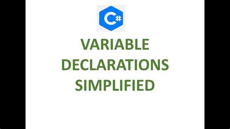 Declaring Variable C Simplified S3 Youtube