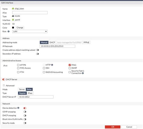 FortiGate Local Vlan Tanımları Networksel Guest IP Phone Vip Vlan Tanımları