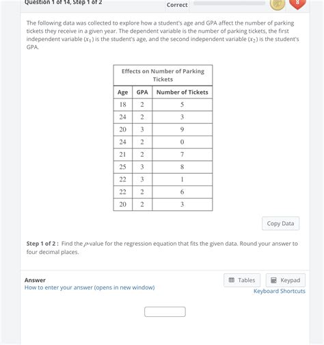 Solved The Following Data Was Collected To Explore How A Chegg Com