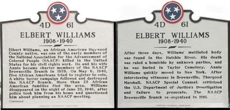 Elbert Williams Memorial Commemoration 2015 Elbert Williams Voting Corner