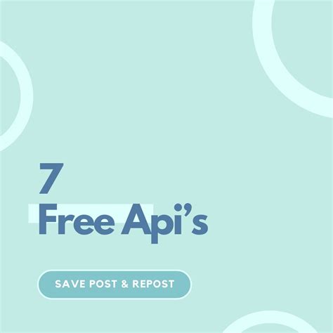 Turab Ali On Linkedin 7 Essential Apis For Aspiring Developers 🙂
