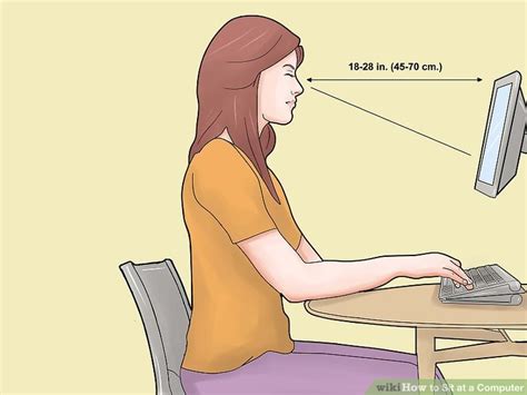 How To Sit At A Computer With Pictures WikiHow