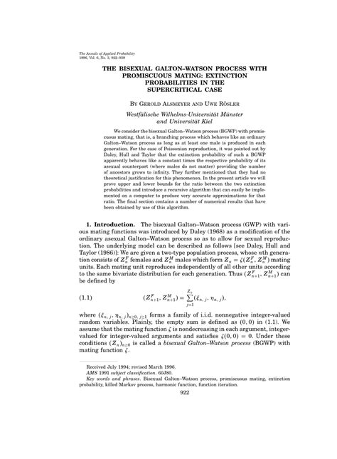 Galton Watson Process Gradegerty