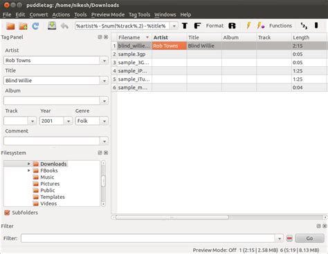 Audio Tag Editor For Linux Puddletag Linux Blog