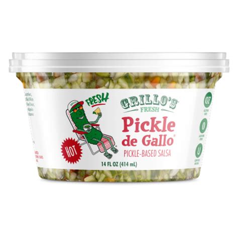 Grillos® Fresh Hot Pickle De Gallo™ Pickle Based Salsa 14 Oz King