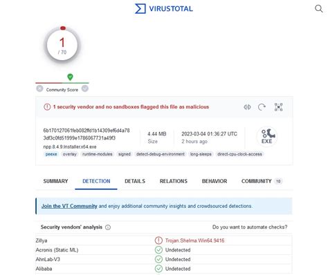 Virus Warning · Issue 13281 · Notepad Plus Plusnotepad Plus Plus · Github