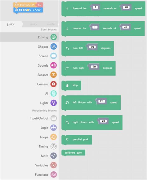 How To Move Foundations Of Programming With Blockly And Zumi