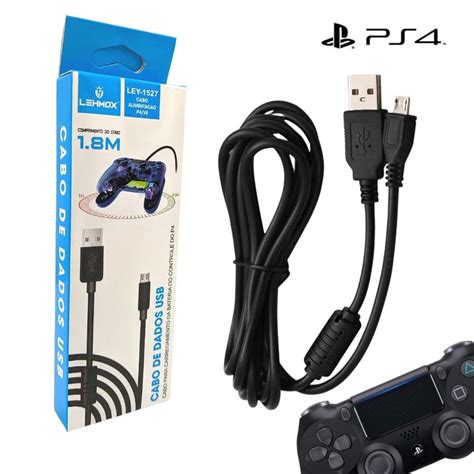 Cabo Usb Micro Usb V8 Para Controle Ps4 Lehmox Ley 1527 Lehmox