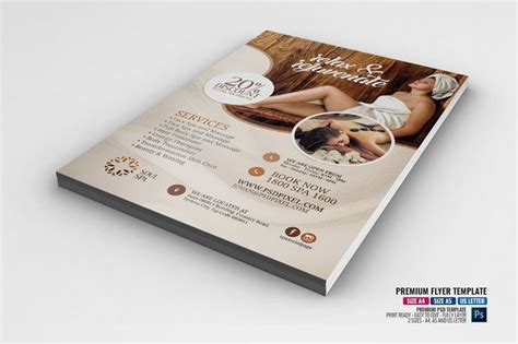 Spa And Wellness Flyer Flyer Flyer Design Templates Flyer Design