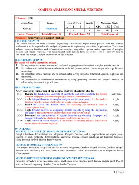complex analysis and special functions pdf complex analysis