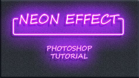 How To Create A Glowing Neon Text Effect In Photoshop 2023 Youtube