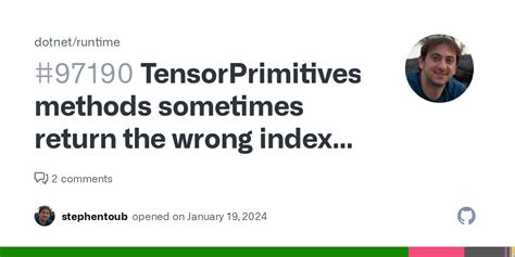 Tensorprimitivesindexofxx Methods Sometimes Return The Wrong Index In The Face Of Equality