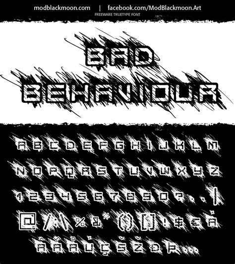 Bad Behaviour Font