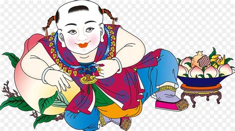 可爱手绘新春娃娃中式png图片素材下载图片编号yvmplamk 免抠素材网