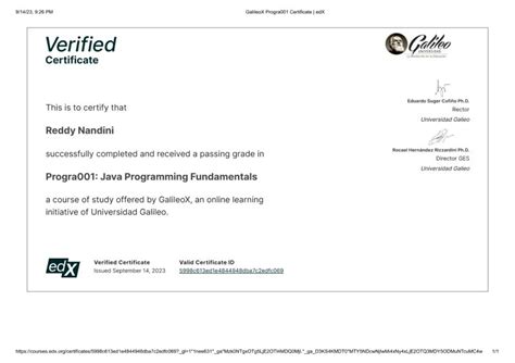 reddy nandini on linkedin edx galileo javaprogramming