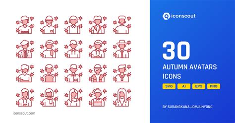 Download Autumn Avatars Icon Pack Available In Svg Png And Icon Fonts