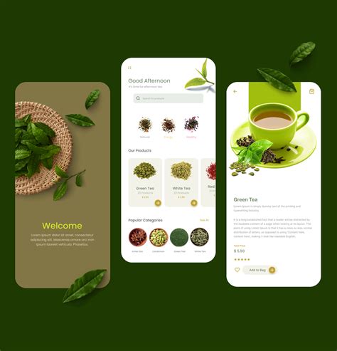 Tea Shop Ui App Design On Behance
