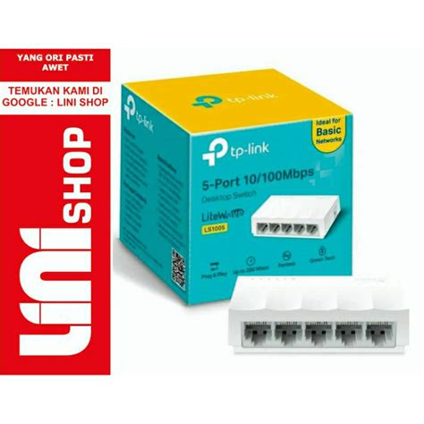 Jual SWITCH HUB 5 PORT TP LINK LS1005 Pembagi Koneksi Internet Switch Hub TPLINK Shopee Indonesia