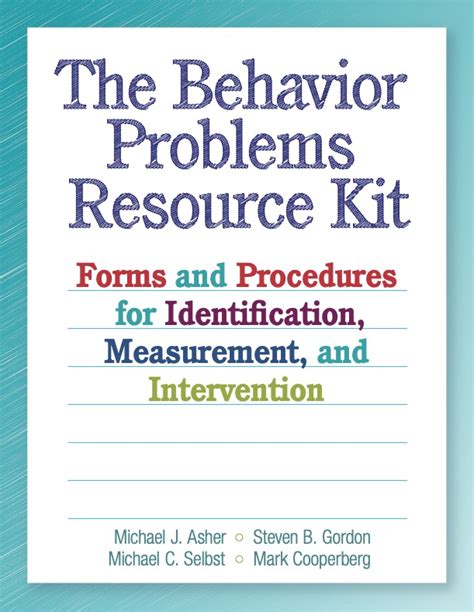 The Behavior Problems Resource Kit Research Press