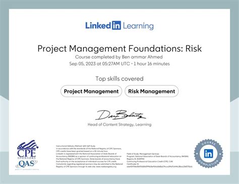 Ben Ammar Ahmed On Linkedin Certificate Of Completion