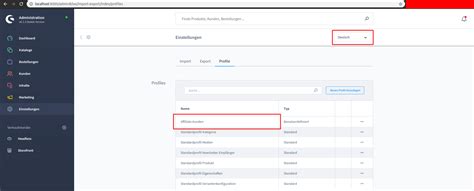 error can t run export when profile is created by not default language profile label will be