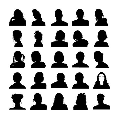 남성과 여성의 얼굴 무늬 프리미엄 벡터