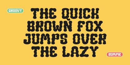Groovy Bumpie Font Webfont Desktop MyFonts