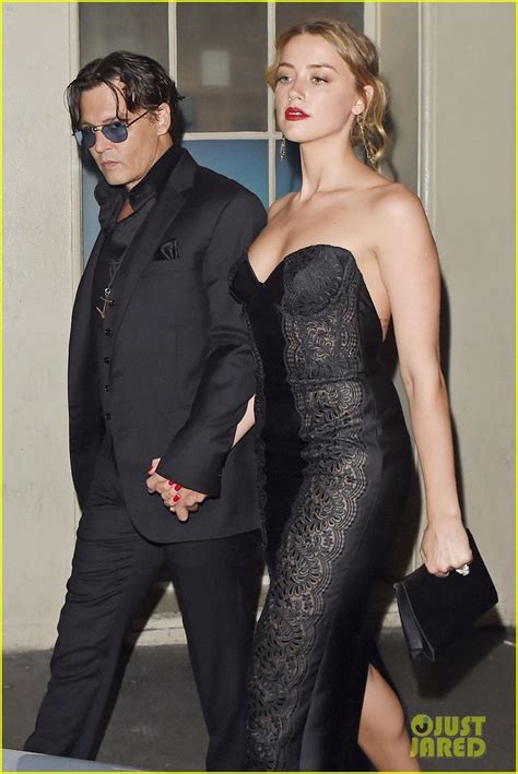 Johnny Depp And Amber Heard Hold Hands After The Gq Men Of The Year