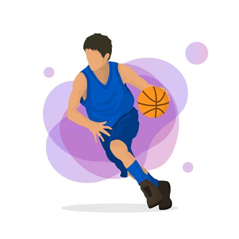 Flat Basketball Player Vector Illustration 180920 Vector Art At Vecteezy