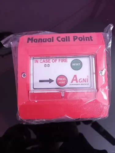 Red Abs Manual Call Point Samex Fire Protection Engineers New Delhi