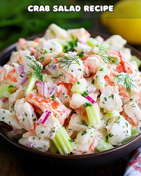 Classic Creamy Crab Salad Foodyhealthylife Crab And Celery Salad