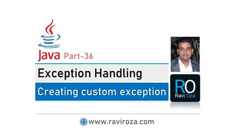 Java Part 36 How To Create Custom Own Exception Subclasses Gujarati Youtube