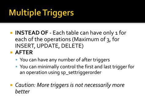 Ppt How To Write A Dml Trigger Powerpoint Presentation Free Download Id2861582