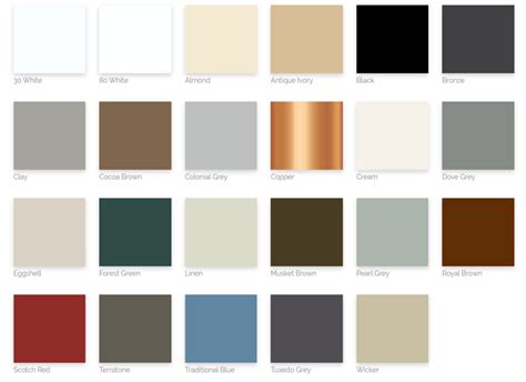Colors For Seamless Gutters Treasure Coast Fl Budget Gutters