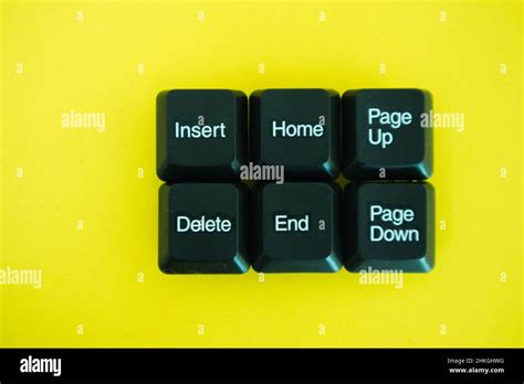 Navigation Keys Of A Computer Keyboard Stock Photo Alamy