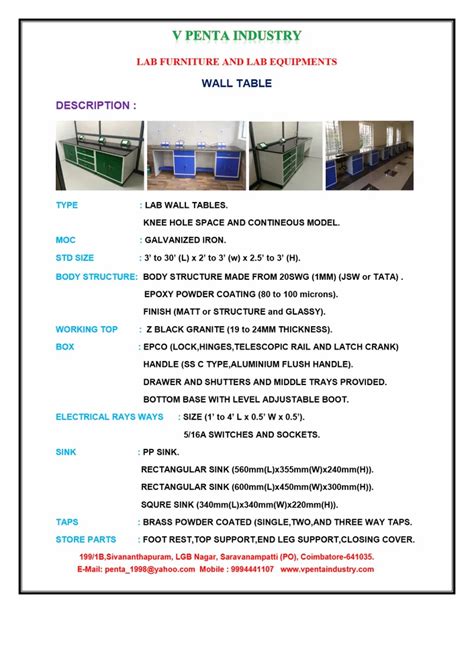 Modular Laboratory Workstations At ₹ 1400meter Laboratory