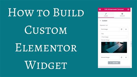 How To Build Custom Elementor Widget Youtube