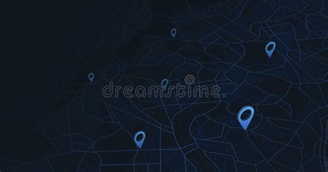 Navigation Pin Abstract Lines Geometric Shapes Cartographic Texture